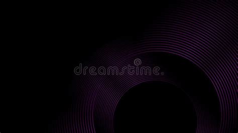 Violet Shiny Circular Lines Abstract Futuristic Tech Motion Background