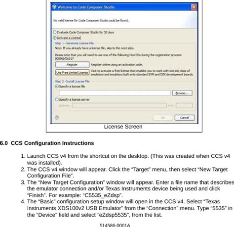 ASSY EZdsp C Quick Start Guide G EZDSP Quick Start Guide