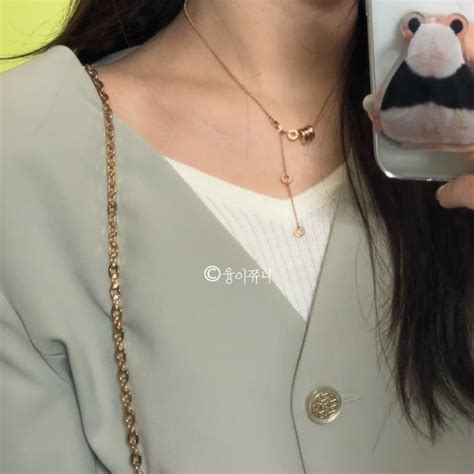 불가리 비제로원 목걸이 미니 가격인상 로즈골드 구매후기 착샷춈미 네이버 블로그