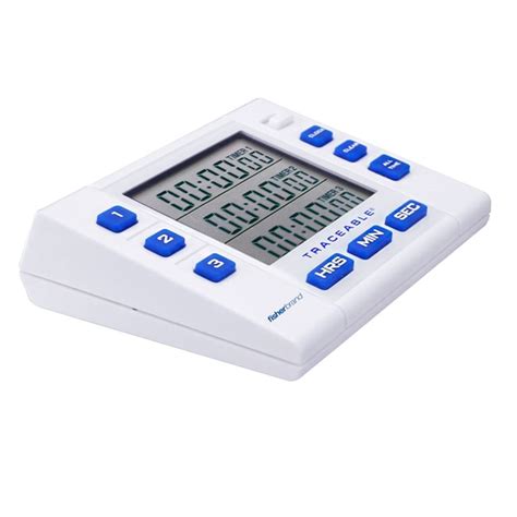 Fisherbrand Traceable Digital Three Channel Alarm Timer With Triple Line LCD Fisher Scientific