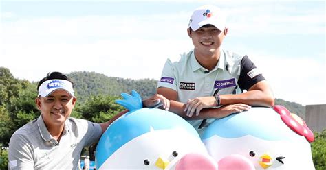 귀여운 캐릭터와 함께한 박상현·배용준 프로 Kpga Dgb금융그룹오픈