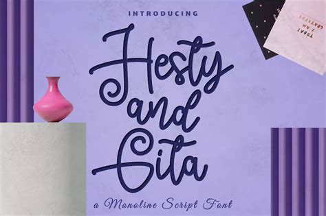 Hesty And Gita Script Font Dafont File