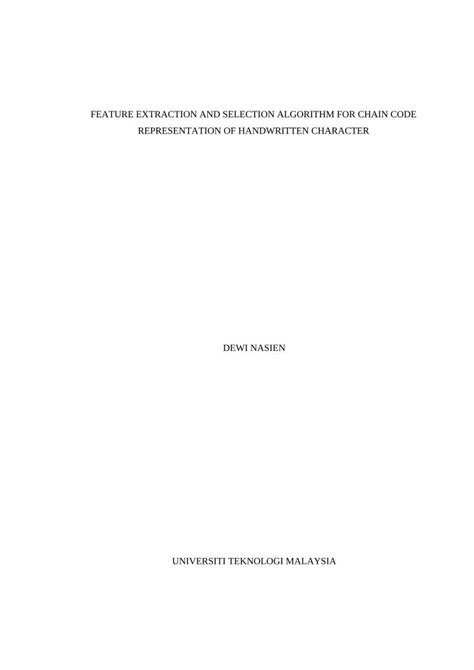 pdf feature extraction and selection algorithm for …eprints utm my id