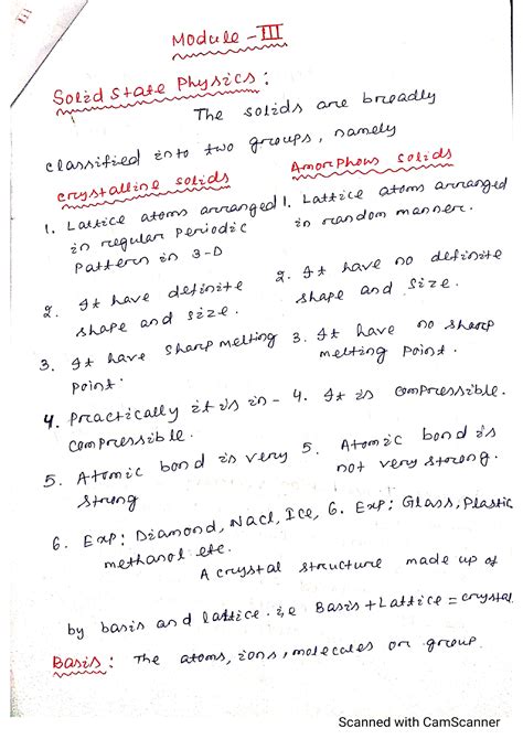 Solid State Physics Physics Chemistry Studocu