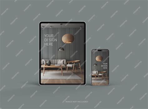 Premium Psd Mockup Of Smartphone And Tablet For Uiux Product Showcase 3d Render