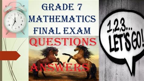 Grade 7 Math Final Exam Qanda 22 Page Worksheet With Questions And