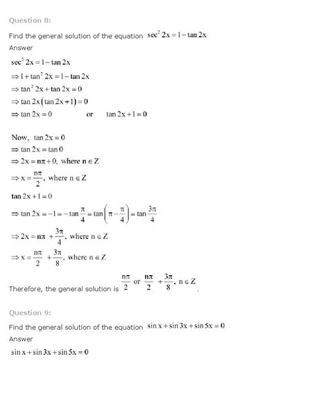 Trigonometric Functions Class 11 Mathematics Ncert Solutions