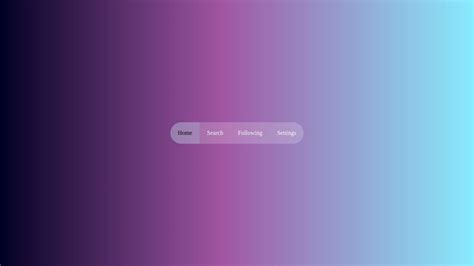 Navbar With Glass Effect