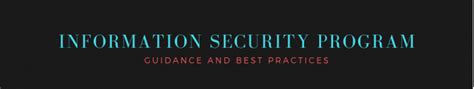 Personnel Security Policy Best Practices Information Security Program