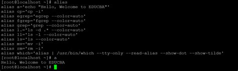 Linux Alias Command Examples On How Linux Alias Command Works