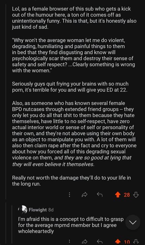 This Pornbrain Coomer Cant Have Normal Sex Anymore And Thinks Women Have R Pe Kinks R