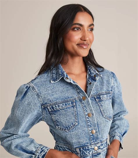 Denim Midi Shirt Dress Target Australia