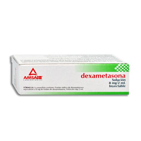 Dexametasona Solucion Inyectable 8mg 2ml C 1 Ampolleta Amsa Collins Medical Services