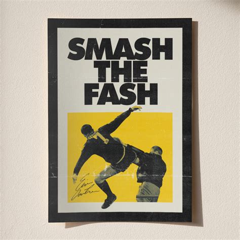 Poster Eric Cantona Smash The Fash Antifa A Shopee Brasil