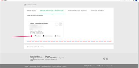 ¿cómo Cambiar Los Datos De Facturación En Zoho Zohoes