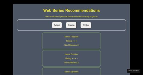 Book Recommendation Codesandbox