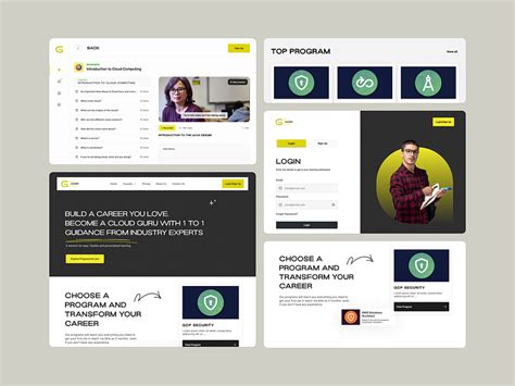 programming learning web ui homepage landing page by welldux on dribbble