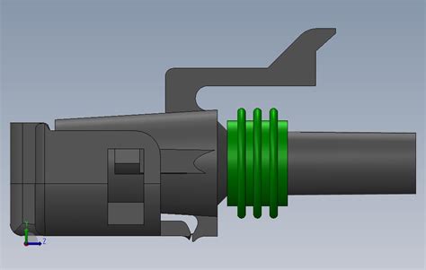 Delphi连接器solidworks 2011模型图纸免费下载 懒石网