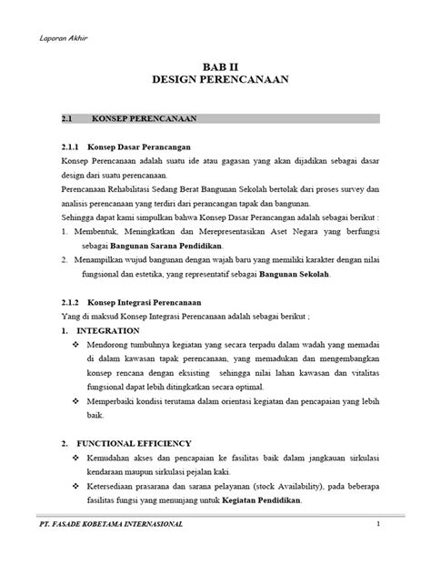Bab 2 Design Perencanaan Revisi Pdf