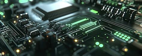 기술 Ai 혁신 간의 교차점을 상징하는 녹색 칩과 와이어가 있는 고급 회로 기판 클로즈업 확대 고급의 회로 배경 일러스트 및 사진 무료 다운로드 Pngtree