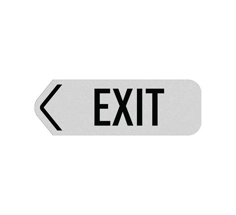 Exit Arrow Aluminum Sign Reflective