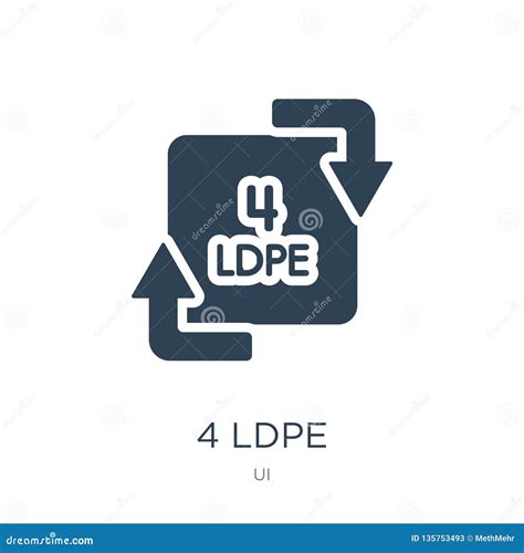 4 Ldpe Icon In Trendy Design Style 4 Ldpe Icon Isolated On White Background 4 Ldpe Vector Icon