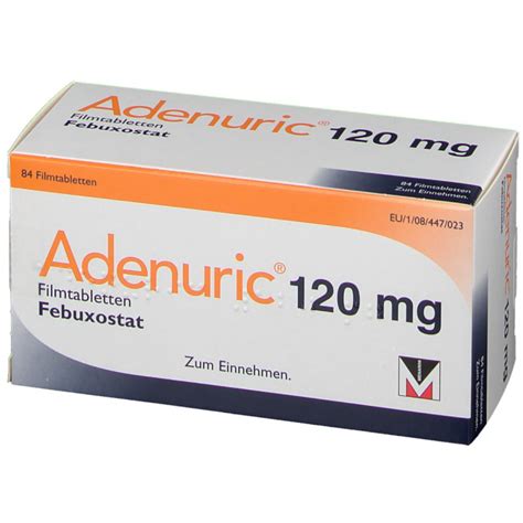 Аденурик 120 мг купить в Москве по цене 185 евро за 84 шт.
