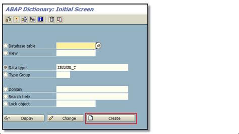 ABAP Ranges Table Type 생성 방법 SE11 SAP Space