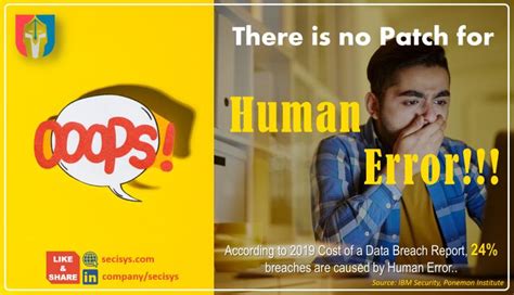 Secisys On Linkedin Cybersecurityawareness Humanerror Secisys