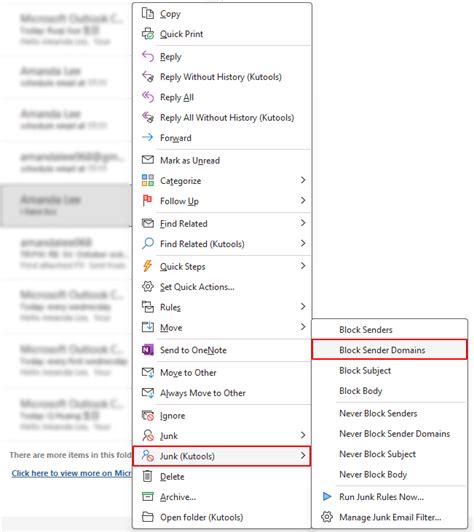Easily Block Multiple Sender Domains At Once In Outlook