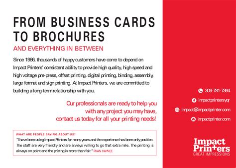 Impact Printers Responsible Printing