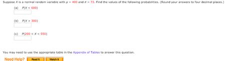 Solved Suppose X is a normal random variable with μ Chegg