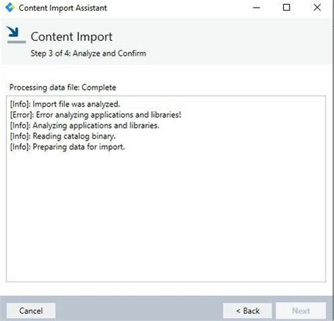 Error Import Catalog Items Community
