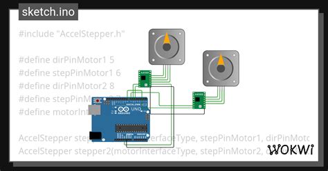 Motor Stepper Copy Wokwi Esp32 Stm32 Arduino Simulator