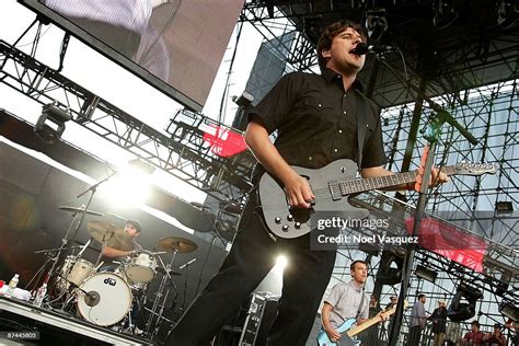 Jim Adkins And Zach Lind Of Jimmy Eat World Perform At The Kroq News