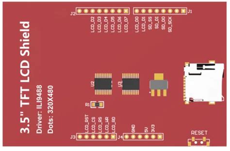 35 Inch Resolution 320x480 Driver Ili9488 Arduino Uno And Mega2560