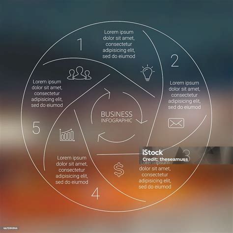 서클 라인 인포그래픽 형판 주기 도표 그래프 프리젠테이션 및 0명에 대한 스톡 벡터 아트 및 기타 이미지 0명 2015년 5 Istock
