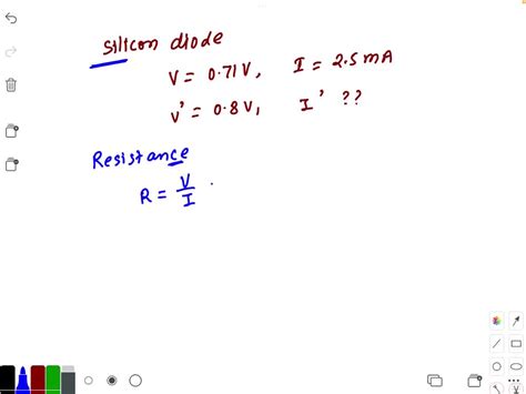 The Voltage Across A Silicon Diode At Room Temperature Of 300k Is 0 71v