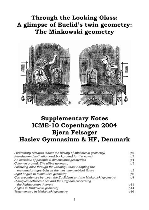 PDF Overview Of Minkowski PDF FileThe Minkowski Geometry