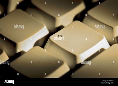 Computer Keyboard Question Mark Stock Photo Alamy