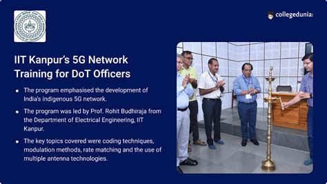 Iit Kanpurs Training On 5g And Indigenous Networks For Dot Officers