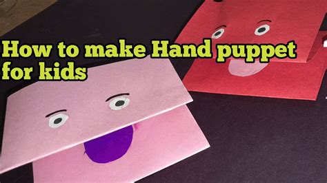 How To Make Hand Puppet Hand Puppet YouTube