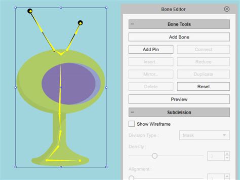 creating g3 free bone characters with vector editor