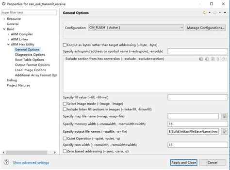 CCS TMS320F28388D ARM HEX Utility Question Regarding Romwidth And