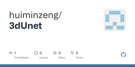 Github Huiminzeng3dunet