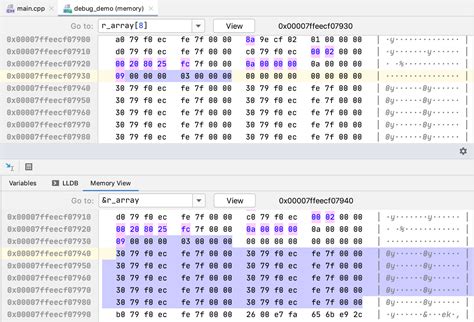 Memory View—clion