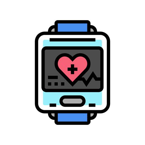 Wearable Medical Device Biomedical Color Icon Vector Illustration