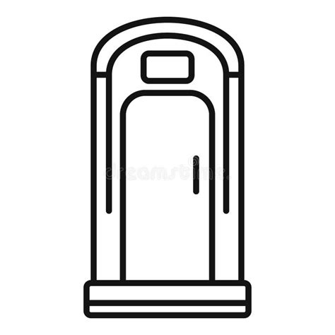 Public Bio Toilet Icon Showing Outdoor Portable Toilet Stock