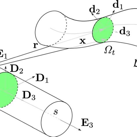 A Geometrically Exact Rod Deforming From Its Straight Material Download Scientific Diagram