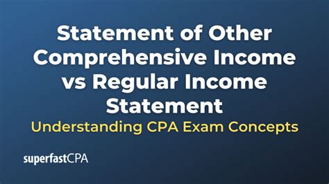 Statement Of Other Comprehensive Income Vs Regular Income Statement